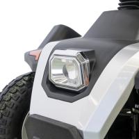 China 950W Dual Seats Electric Mobility Scooter With ELectric Magnetic Brake For Outdoor Travelling White for sale