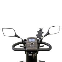 China 950W Dual Seats Electric Mobility Scooter With ELectric Magnetic Brake For Outdoor Travelling White for sale