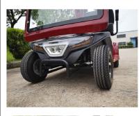 China large Size 4 Wheel Electric Mobility Scooter With Roof For Disabled Man red for sale
