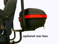 China large Size 4 Wheel Electric Mobility Scooter With Roof For Disabled Man red for sale