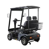 China Double Seat 4 Wheel Golf Electric Mobility Scooter With Sliders And Headrest  With LCD Display LED Lighting for sale
