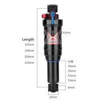 China Dnm Ao-8RC Bike Spring Shock Air Shock Absorber with Damper Adjustment for sale