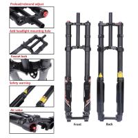 China 27.5/29er Dual-crown Inverted Downhill Suspension Fork for DH Mtb USD-8N 8inch travel for sale