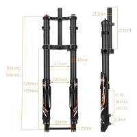 China USD-8fat Fat Bike Snow Bike Dual-Crown Downhill Inverted Fork for sale