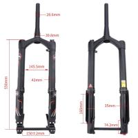 China Dnm USD-6S Fat 26er Inverted Fat Bike Suspsension Fork Mountain Bike Fork for sale