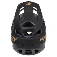 China OEM&ODM Off-Road Helmet Downhill Mountain Bike Helmet With CE En1078 Cpsc Approval Black Gold for sale