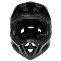 China Adult BMX Full Helmet Downhill Off Road Integrated Anti Drop Anti Glare Hat Brim Full Face Helmet Black for sale