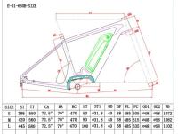China 27.5er Carbon Fiber Ebike MTB Frame Fits with Bafang Mid-Drive System for sale