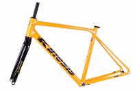 China 700x38c Gravel Bike Frame with Tapered Headtube 1-1/8 quot upper 1-1/2 quot lower for sale