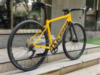 China Lightweight Aluminum Gravel Bike Frame 700x38c with Tapered Headtube for sale