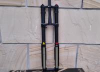 China Mountain Bike 8 inch Dual Crown Inverted Downhill Suspension Fork DNM USD-8 for sale