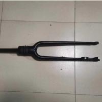 China Customized Aluminum Single Shock Bike Fork 35mm travel 100x15 Dropout Disc Brake for sale
