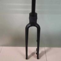 China Customized Aluminum Single Shock Bike Fork 35mm travel 100x15 Dropout Disc Brake for sale
