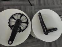 China Lightweight Carbon Gravel Road Bike Crankset 170/172.5mm Shaft 40/42/44T Chainring. for sale