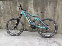 China Bafang 250W Electric Full Suspension Bike Frame Mid-Drive Pedelec emtb E-bike G330 for sale