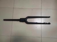 China Bicycle Parts 700c  Aluminum Single Shock Trekking Bike Fork 25mm travel 100x15 Dropout Disc Brake for sale