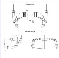 China Full Carbon Time Trial Handlebar Track Road Racing Bike Bars  With 14 degree Flare for sale