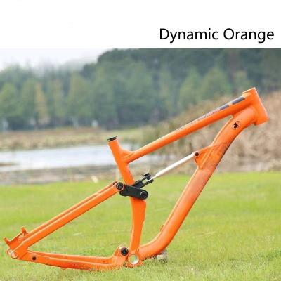 China 17 Inch Mountain Bike Frame Yellow Color for Long-lasting Durability for sale