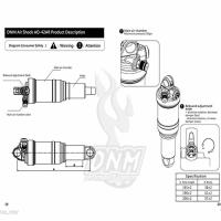 China DNM AO-42AR Mountain Bike Air Shock Rear Suspension Damper 165-190mm for sale
