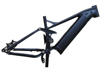 China 27.5er Boost Full Suspension Electric Bike Frame w/ Shimano E8000 Integrated downtube for sale
