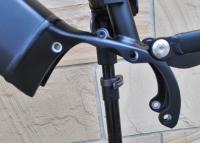 China 27.5er Boost Full Suspension Electric Bike Frame w/ Shimano E8000 Integrated downtube for sale