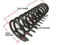 China Shock Absorber Steel Compression Coil Spring Customized Length and Rate for sale
