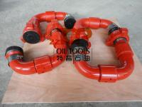 China 5000psi Wellhead Manifold Hydraulic Swivel Joint Type 90 For Pipe Line Connection for sale