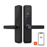 China Waterproof Smart Tuya APP Security WiFi Fingerprint Home Outdoor Gate Card Code Door Lock for sale
