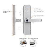 China Waterproof Smart Tuya APP Security WiFi Fingerprint Home Outdoor Gate Card Code Door Lock for sale