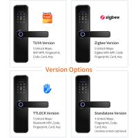 China Waterproof Smart Tuya APP Security WiFi Fingerprint Home Outdoor Gate Card Code Door Lock for sale