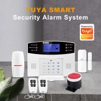 China TUYA WIFI GSM /SMS Home Security Alarm System wiht Door Sensor/PIR Detector/Srien and Controller for sale