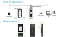 China Face Recognition system Biometric Time Attendance System and access control with web software attendance for sale