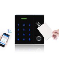 China Touch Panel Fingerprint and RFID Card Access Control Reader Support Password and WIFI APP for sale