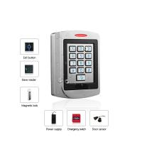 China PIN Code and RFID Card Access Control Reader Metal Cover with IP68 Waterproof and Anti-vandal Features for sale