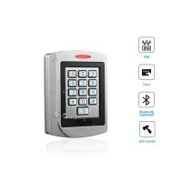 China PIN Code and RFID Card Access Control Reader Metal Cover with IP68 Waterproof and Anti-vandal Features for sale