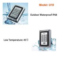 China PIN Code and RFID Card Access Control Reader Metal Cover with IP68 Waterproof and Anti-vandal Features for sale