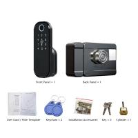 China Waterproof IP65 Smart Lock Fingerprint Rim lock Wifi Intelligent Digital Electronic Lock with TUYA APP GL-H1 for sale