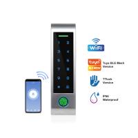 China WIFI Tuya Smart Security Door Lock Biometric Fingerprint Access Control Reader with Metal Keypad IP66 Waterproof for sale