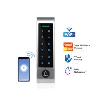 China IP66 waterproof wireless TTLock Remote Control Smart Door Lock Standalone Keypad RFID Tuya WIFI Access Reader Door Bell for sale