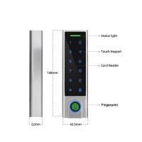 China Biometric Fingerprint Access Control with Tuya APP IP68 Waterproof Keypad Touch Screen RFID Card Reader with TTLCOK APP for sale