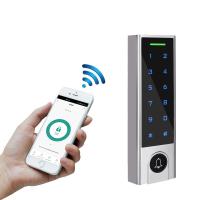 China Waterproof ip66 TUYA TTLOCK APP Smart Touch Keypad Password Standalone RFID Card Acess Control Reader with Door Bell for sale
