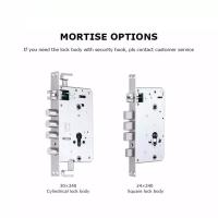 China 3.5 Inch Large Screen Inside Peephole Smart Door Lock for sale