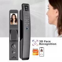 China 3.5 Inch Large Screen Inside Peephole Smart Door Lock for sale