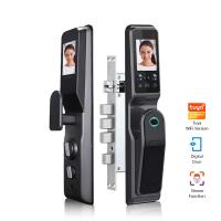 China Face/Fingerprint/Palm and Password IC Card Smart Door Lock with TUYA WIFI/TT Lock APP Viewer Vision Digital with Camera for sale