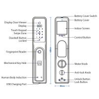 China Face/Fingerprint/Palm and Password IC Card Smart Door Lock with TUYA WIFI/TT Lock APP Viewer Vision Digital with Camera for sale