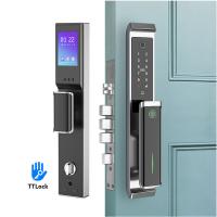 China Tuya & TT Lock Smart Digital Door Lock with Camera APP/Fingerprint/Card/ Password/Mechanical Key Verification for sale