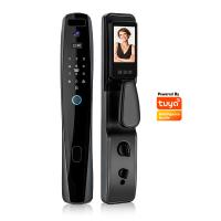 China Biometric Fingerprint and Password IC Card Smart Door Lock with TUYA WIFI/TT Lock APP Viewer Vision Digital with Camera for sale