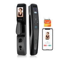 China Biometric Fingerprint and Password IC Card Smart Door Lock with TUYA WIFI/TT Lock APP Viewer Vision Digital with Camera for sale