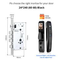 China Biometric Fingerprint and Password IC Card Smart Door Lock with TUYA WIFI/TT Lock APP Viewer Vision Digital with Camera for sale