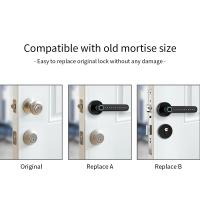 China Security Wifi Wireless Door Lock TUYA APP Access Smart Keyless Digital Electronic with Fingerprint Handle Lock for sale